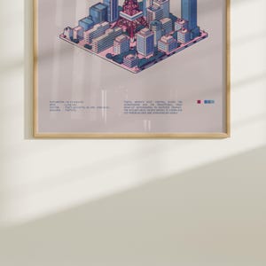 Isometric Tokyo City Print, Modern Pixel Art (digital Download) - Etsy