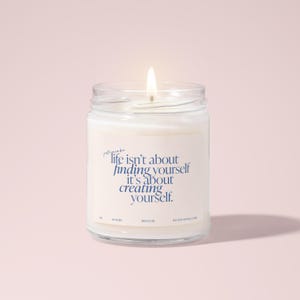 Self Love Soy Candle | Empowering Quote Candle | Scented Candle for ...