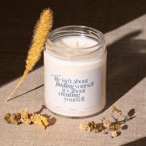 Self Love Soy Candle | Empowering Quote Candle | Scented Candle for ...