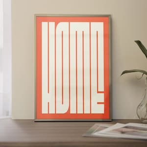 Minimalist Home Poster, Modern Bold Typography (digital Download) - Etsy
