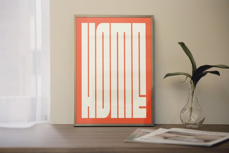 Minimalist Home Poster, Modern Bold Typography (digital Download) - Etsy