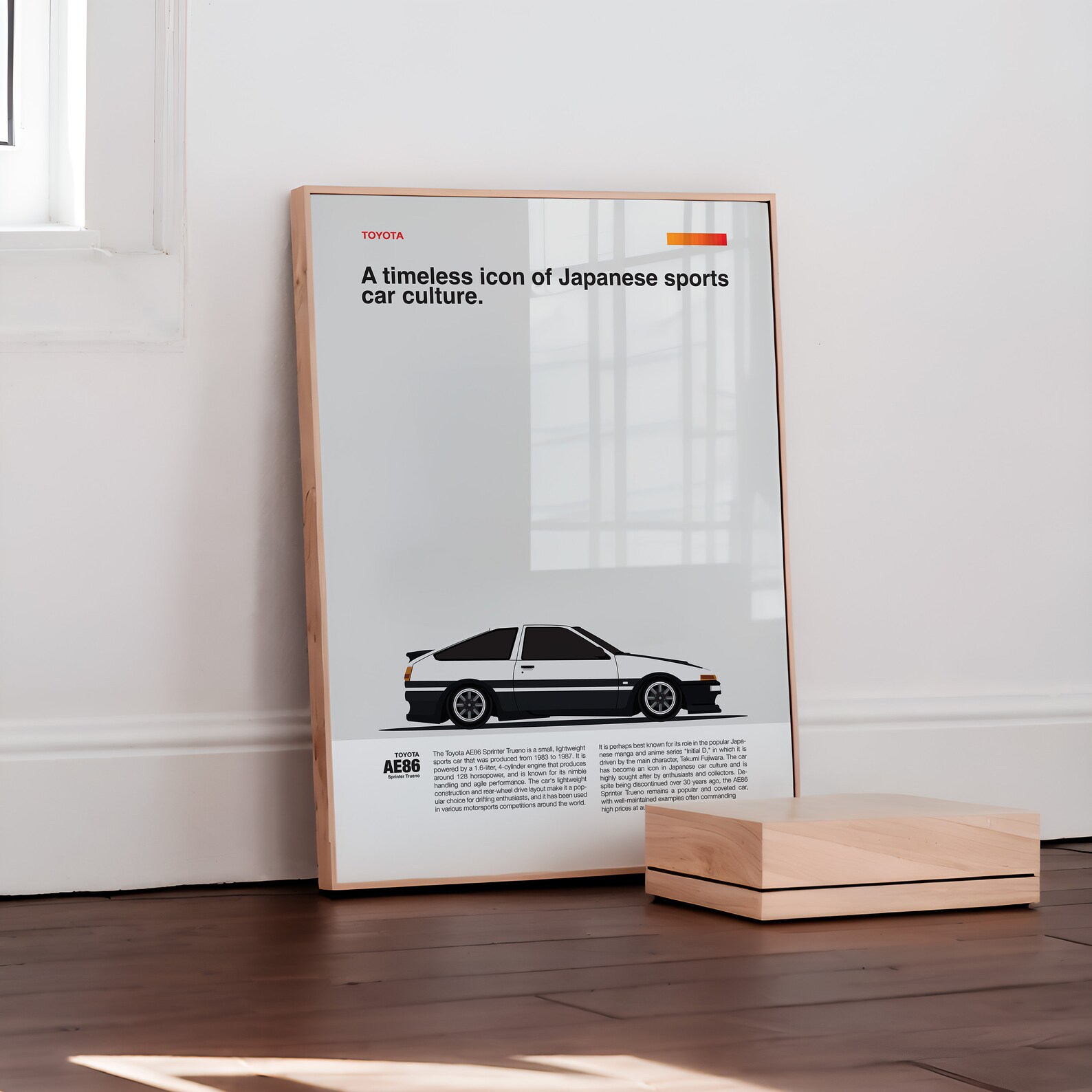 AE86 Sprinter Trueno Wall Art, JDM Car Print, Drift Car Decor, Japanese ...