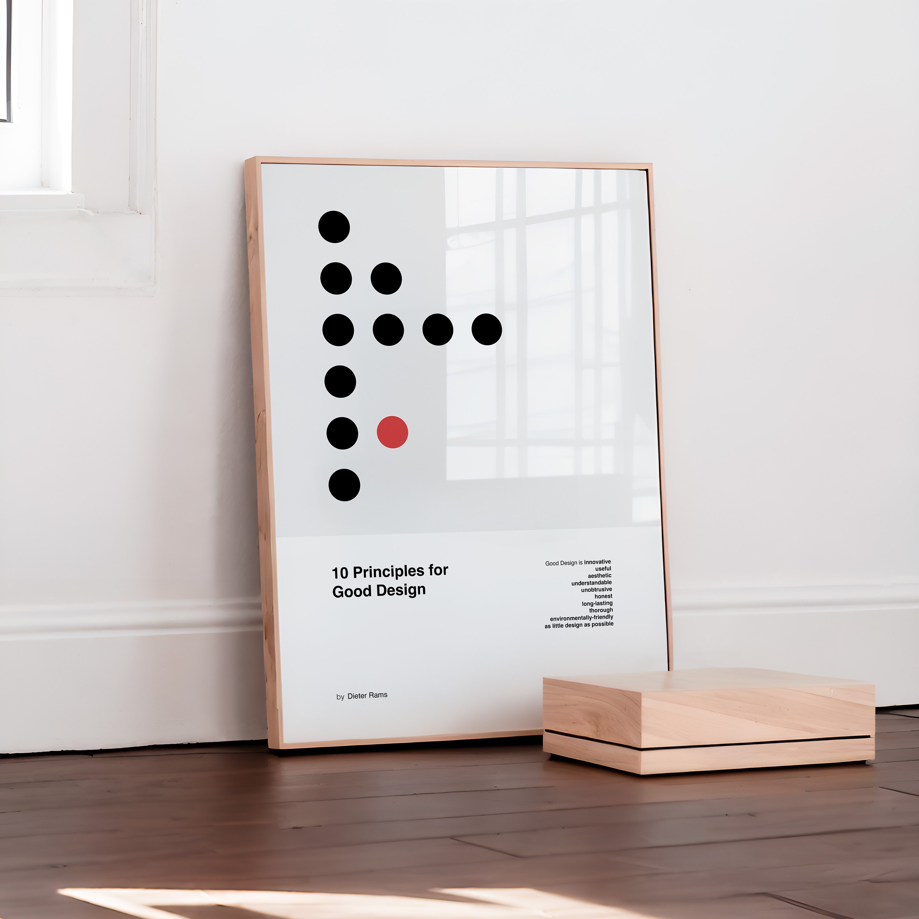 Dieter Rams 10 Principles Poster, Bauhaus Minimalist Art (digital ...