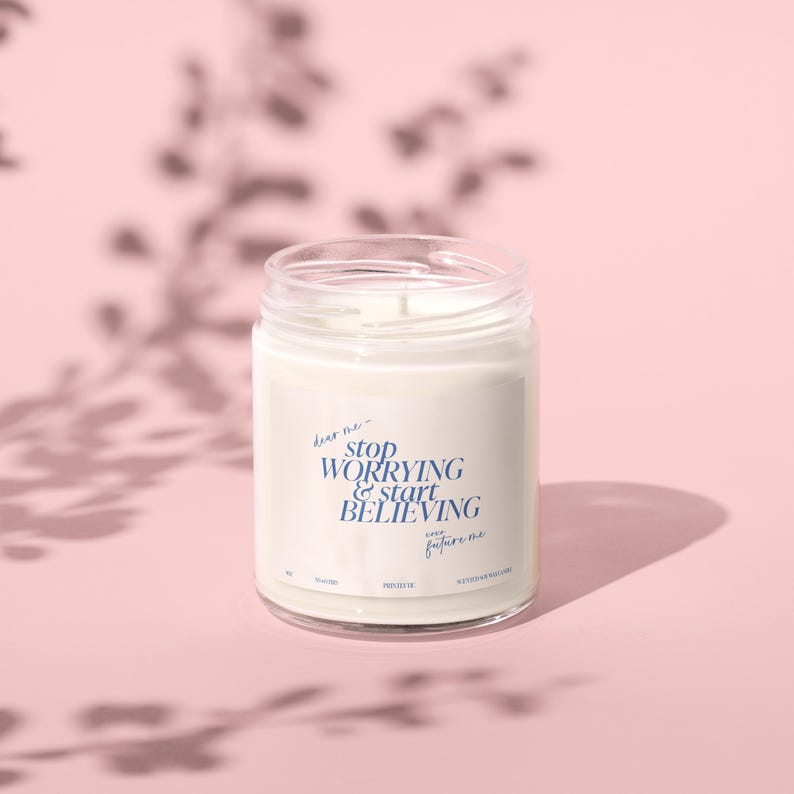 Self Love Quote Soy Candle | Inspirational Scented Candle | Positive ...