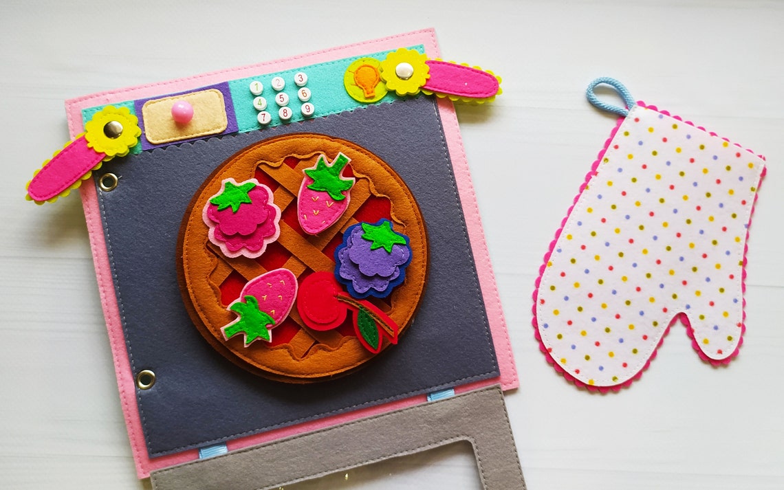 Kitchen Quiet Book Pattern Cooking Felt Book Pattern Pdf - Etsy