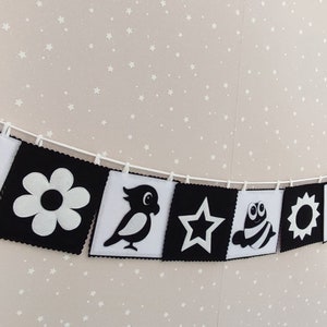 High Contrast Quiet Book Pattern , Infant Stimulation Contrasting ...