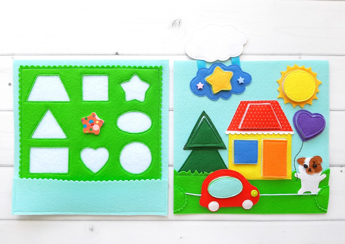 Color Sorting Quiet Book Pattern Pdf Felt Book Pattern Soft | Etsy