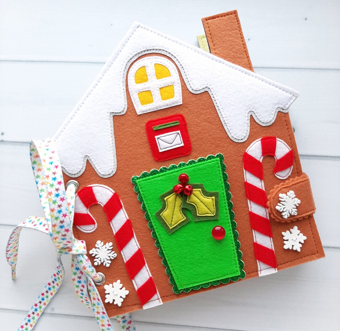 Christmas Quiet Book Pattern Pdf, Felt Book Pattern, Santa Claus ...