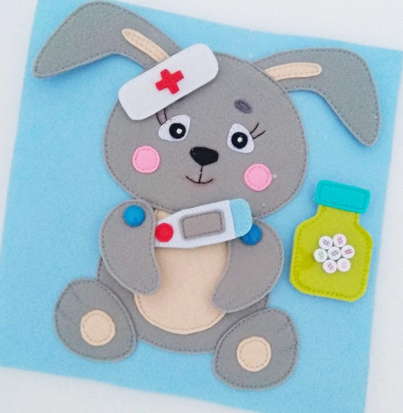 Doctor Quiet Book Pattern Felt Book Pattern Pdf Soft | Etsy