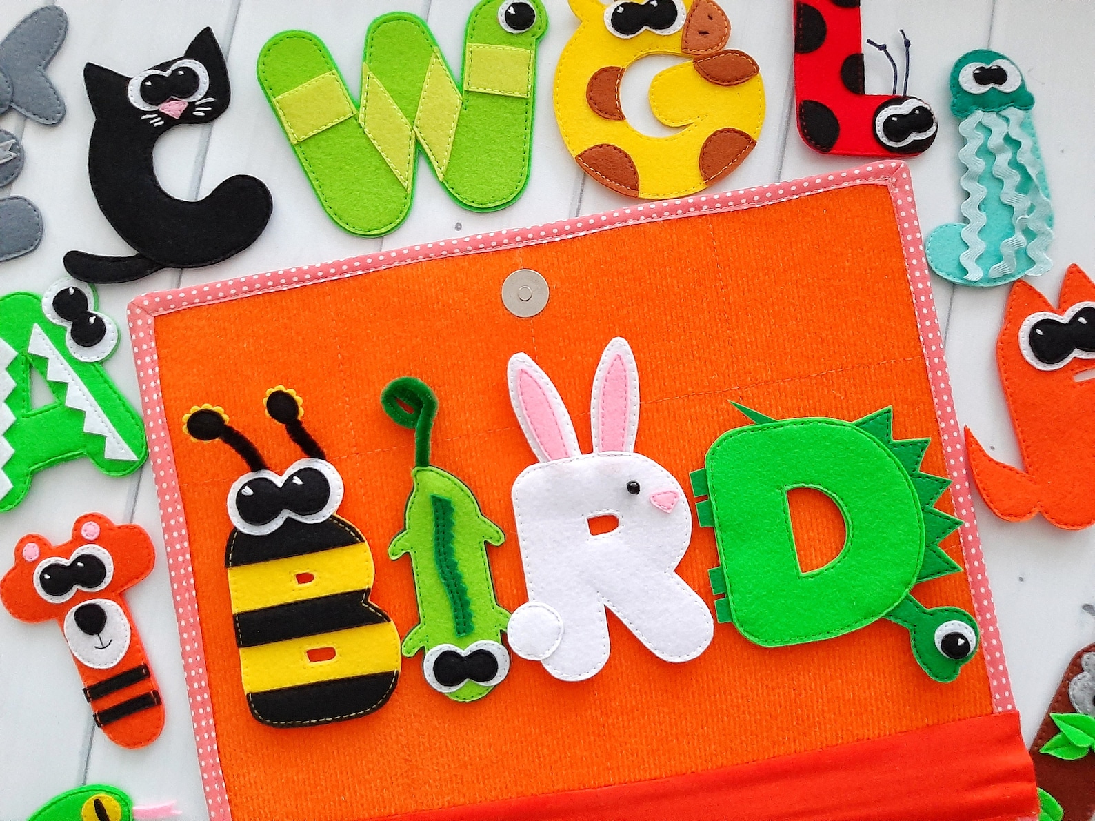 Felt Alphabet Pattern, ABC Quiet Book Pattern , First Montessori ...