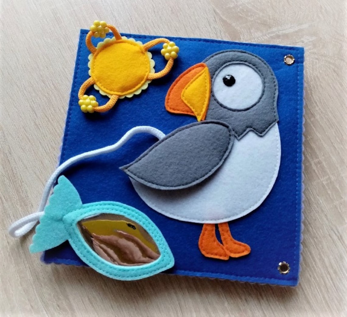 Animals Felt Quiet Book Pattern PDF, Felt Activity Book Pattern, Baby ...