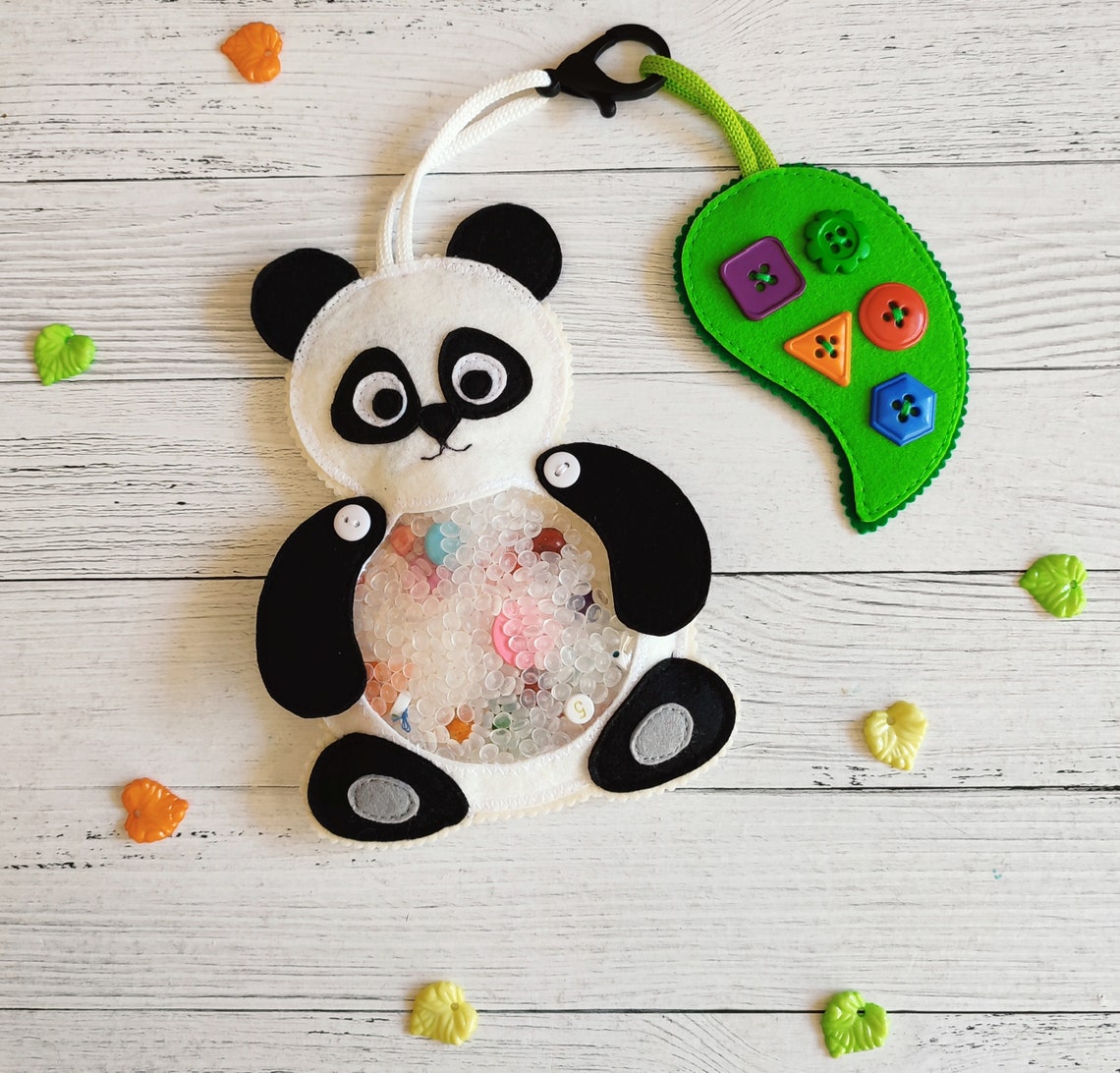 Panda I Spy Bag Pattern & Tutorial, I Spy Game Felt Pattern, Montessori ...