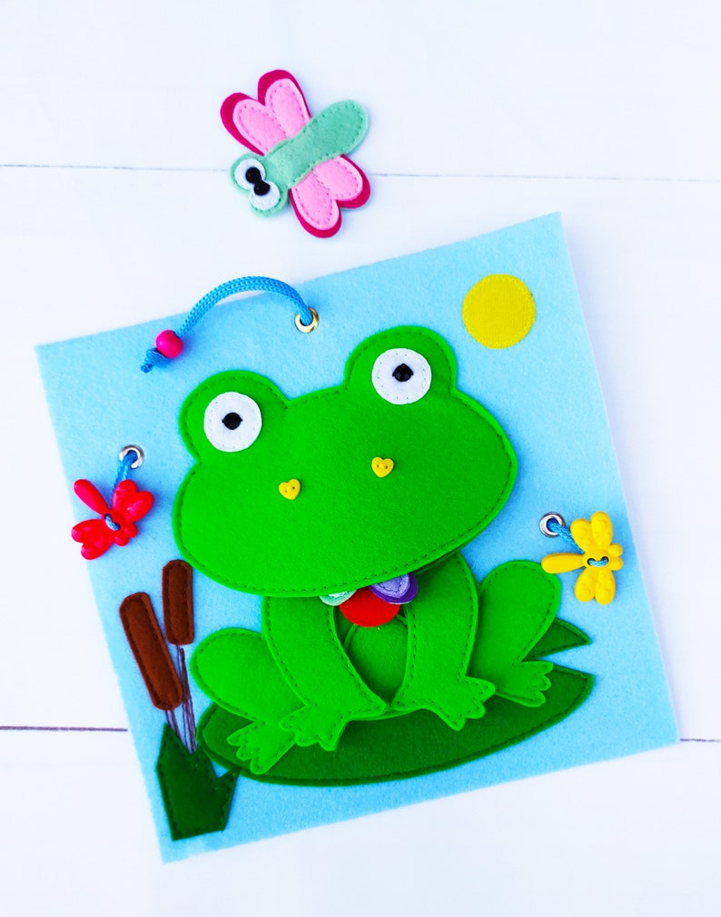 Hippo & Frog Quiet Book Pattern Pdf , Felt Book Pattern Svg, Soft ...
