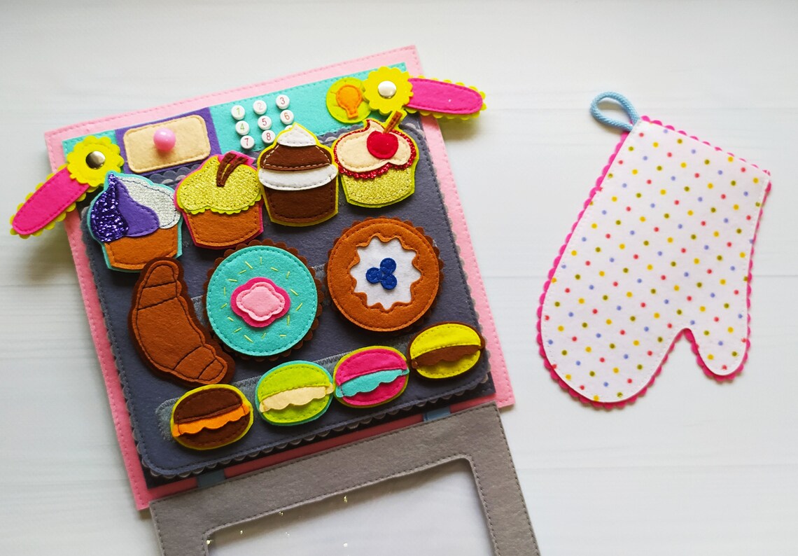 Kitchen Quiet Book Pattern Cooking Felt Book Pattern Pdf - Etsy