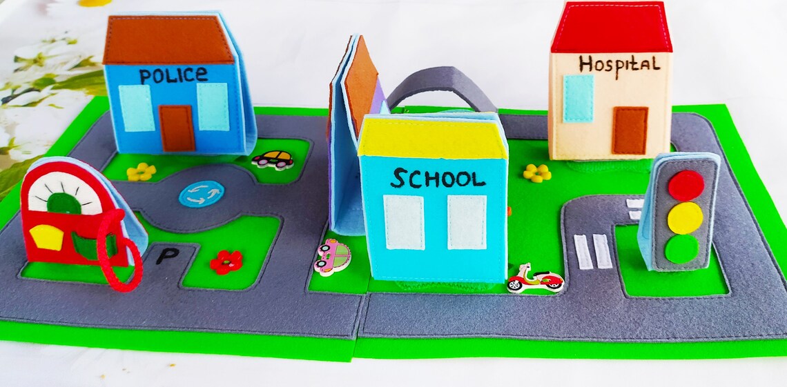 Felt Road Quiet Book Pattern Pdf Felt Book Pattern Pdf Soft - Etsy