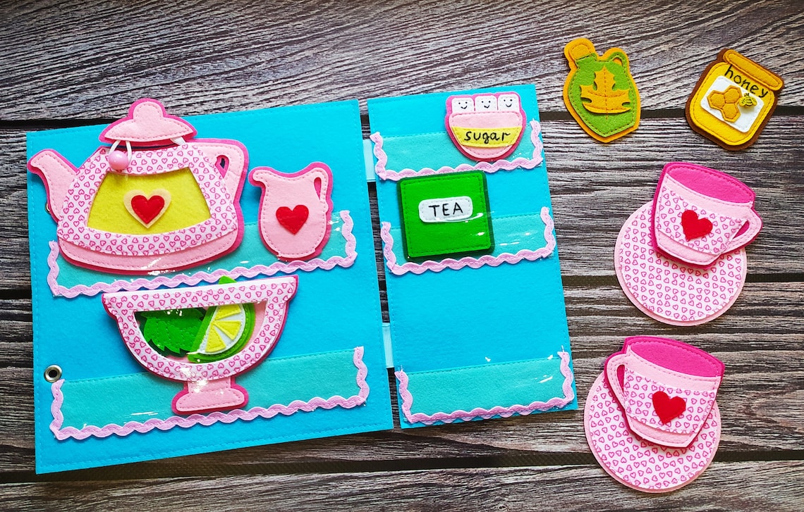 Cooking Quiet Book Pattern Pdf Kitchen Felt Book Pattern Svg - Etsy