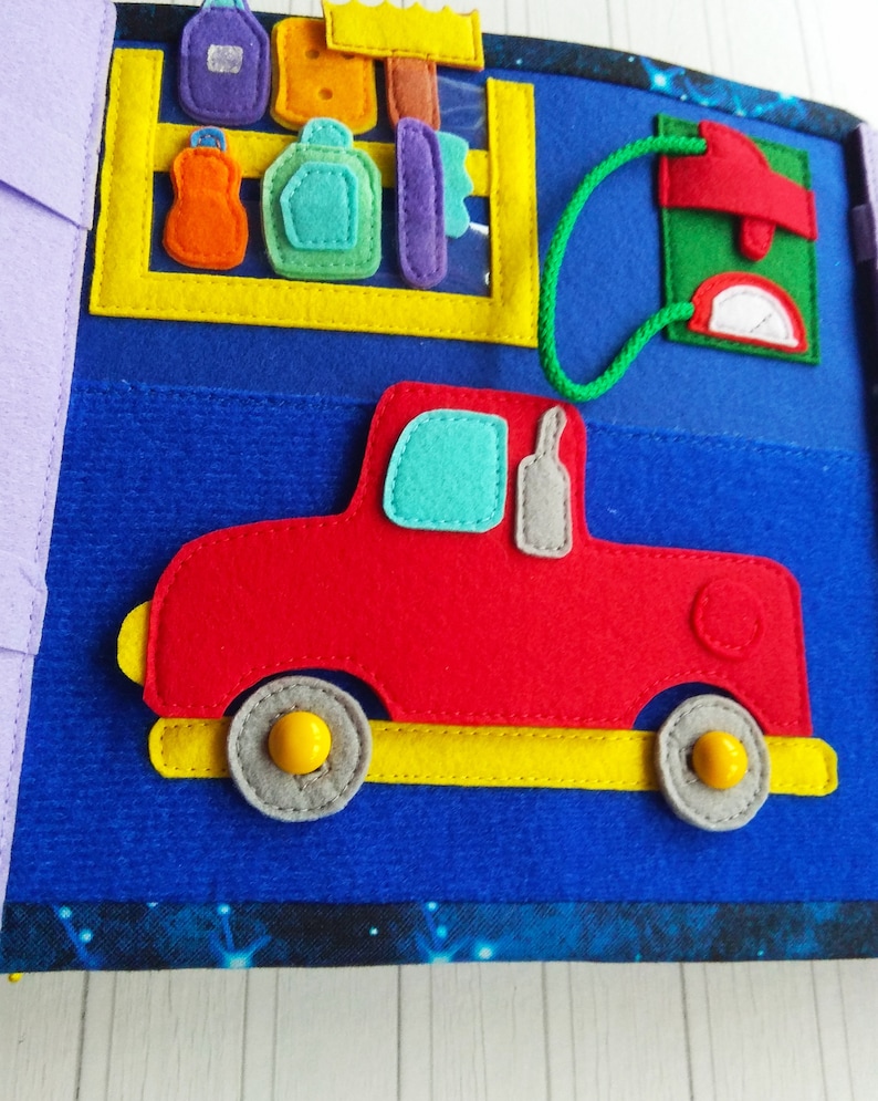Transport Quiet Book Pattern, Felt Book Pattern Pdf, Soft Montessori ...