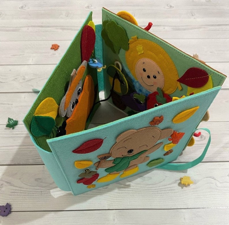 Autumn Quiet Book Pattern Pdf Felt Activity Book Pattern Pdf - Etsy