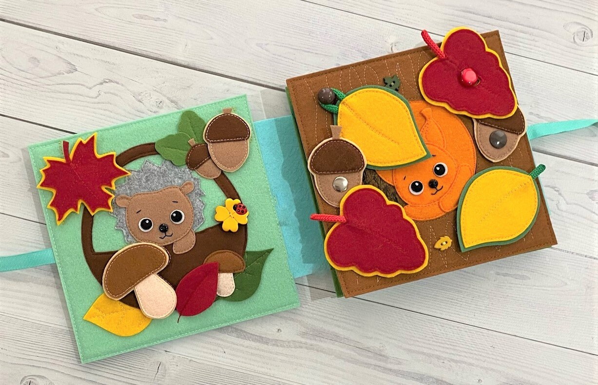 Autumn Quiet Book Pattern Pdf Felt Activity Book Pattern Pdf - Etsy