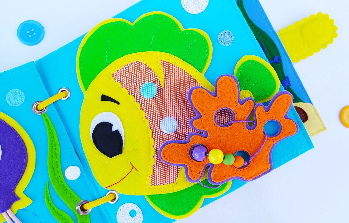 Sea Animals Quiet Book Pattern PDF Felt Book Pattern Soft - Etsy