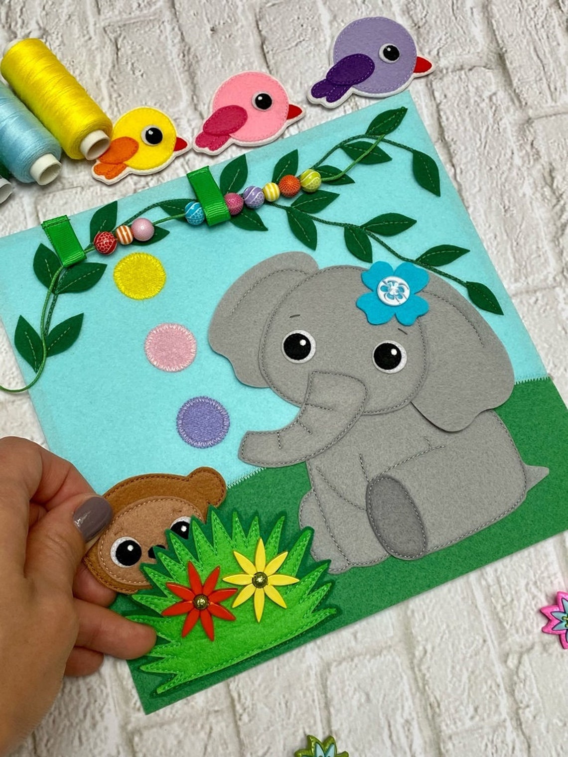 Animals Quiet Book Pattern Pdf Africa Felt Activity Book - Etsy
