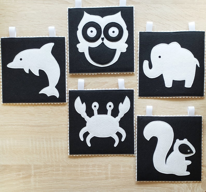 Infant Stimulation Contrasting Pattern High Contrast Quiet | Etsy