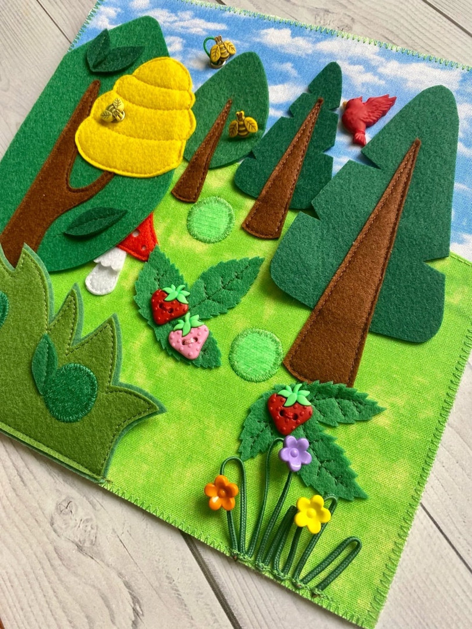 Forest Animals Quiet Book Pattern PDF, Felt Book Pattern, Soft Sensory ...