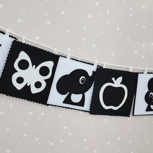 High Contrast Quiet Book Pattern , Infant Stimulation Contrasting ...
