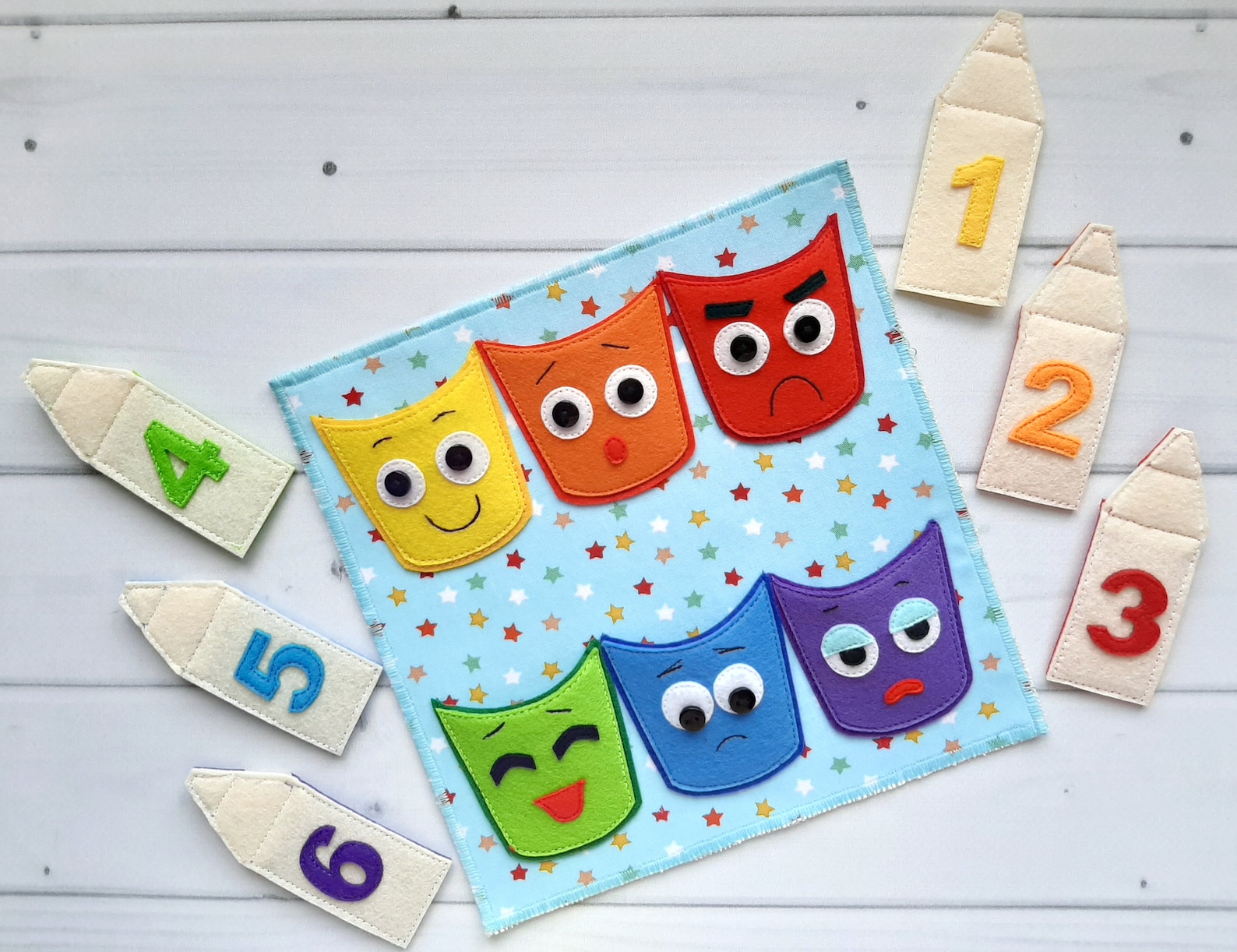 Color Sorting Quiet Book Pattern , Felt Activity Book Pattern Pdf, Soft ...