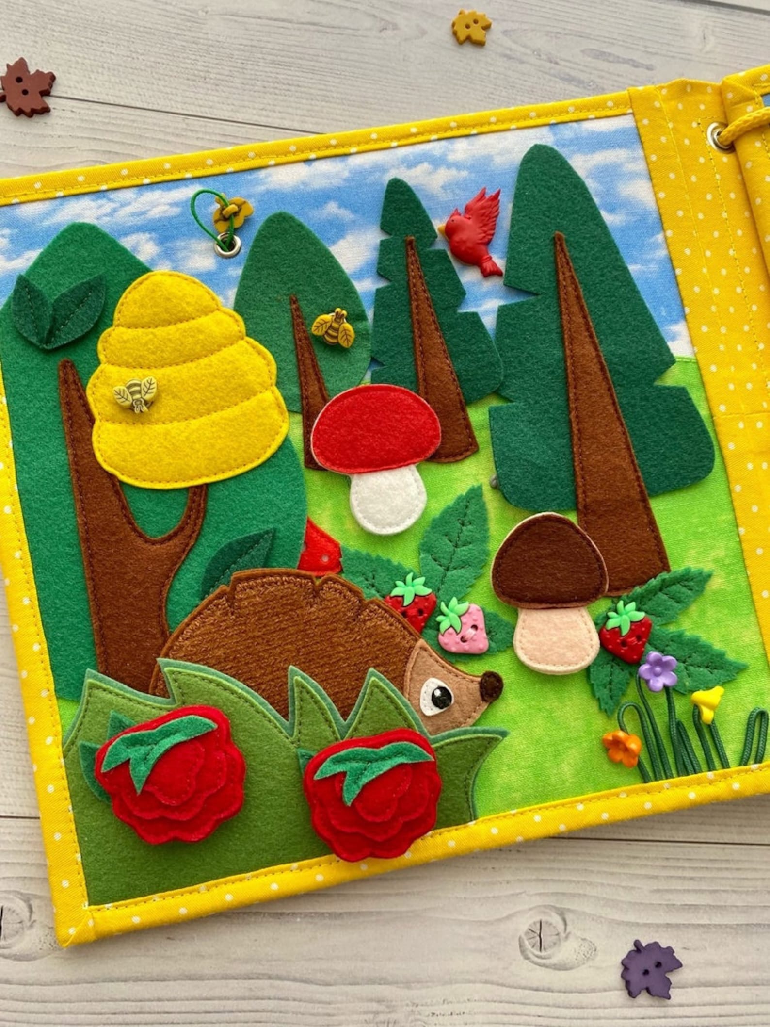 Forest Animals Quiet Book Pattern PDF, Felt Book Pattern, Soft Sensory ...