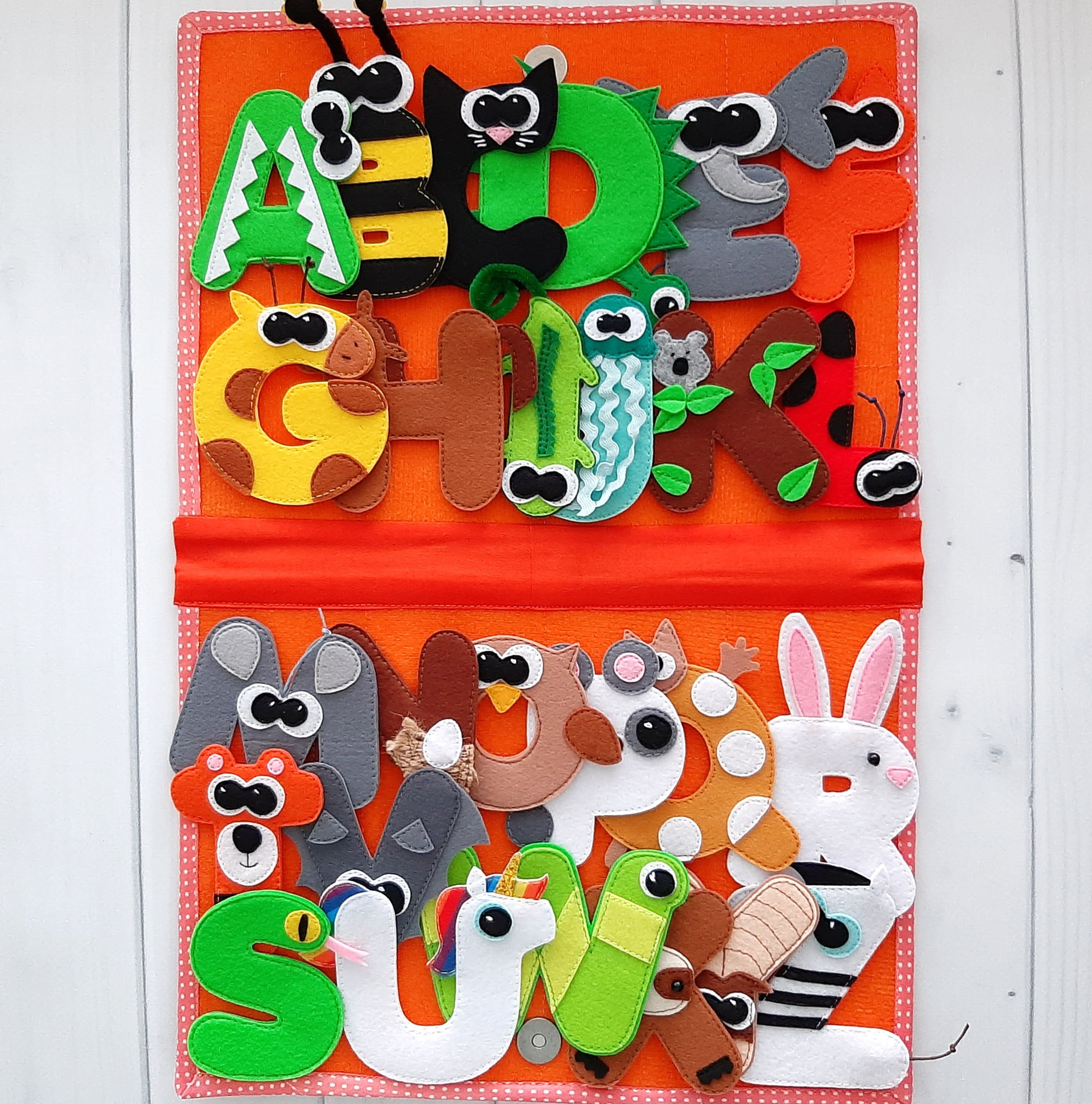 Felt Alphabet Pattern ABC Quiet Book Pattern First - Etsy