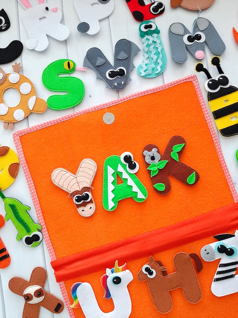 Felt Alphabet Pattern, ABC Quiet Book Pattern , First Montessori ...