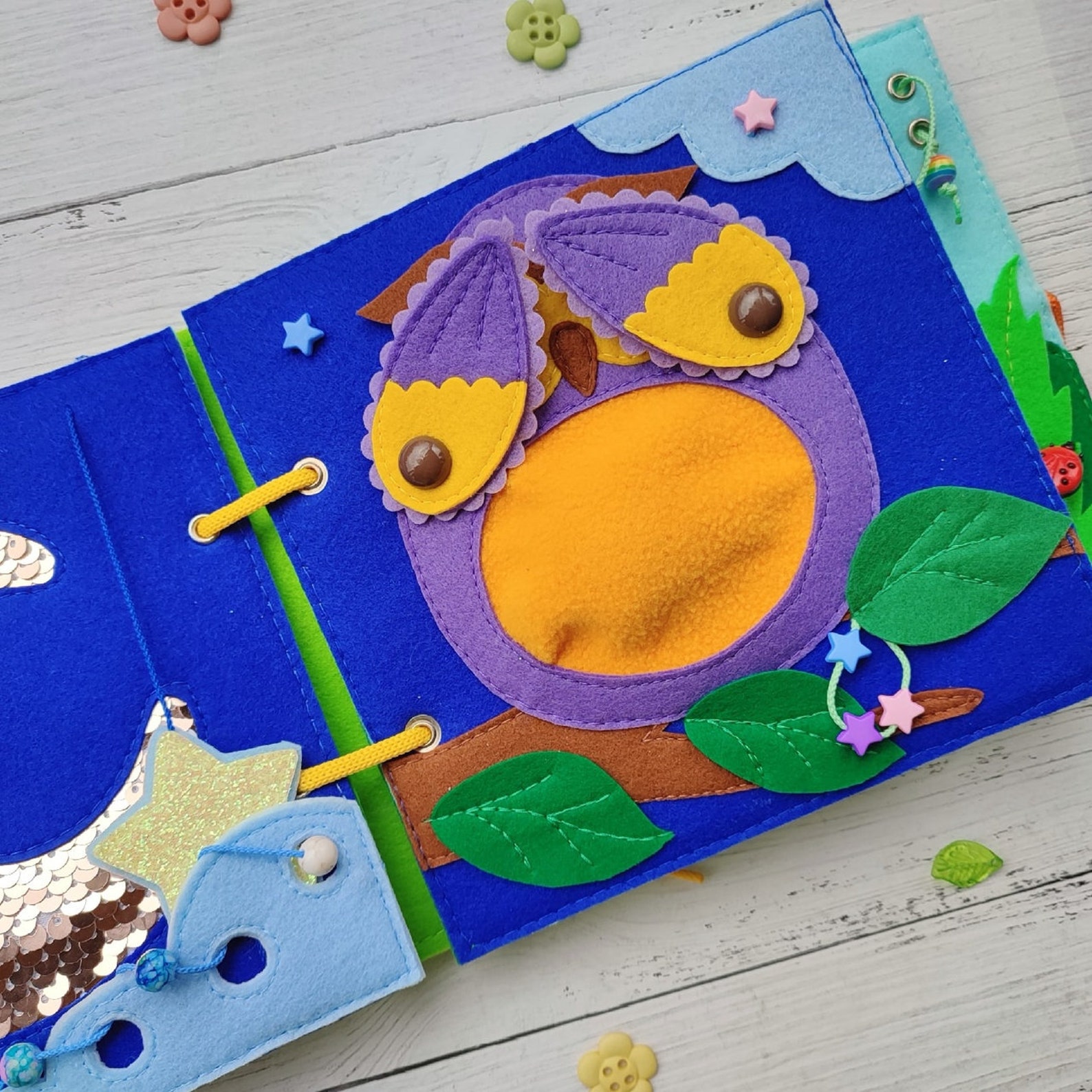 Animals Quiet Book Pattern PDF & Tutorial Fox Mini Book Felt - Etsy