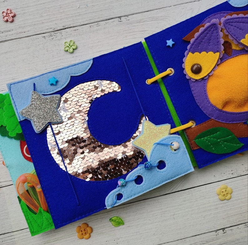 Animals Quiet Book Pattern PDF & Tutorial, Fox Mini Book, Felt Activity ...