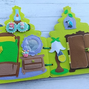 Fairy Dollhouse Quiet Book Pattern, Felt Book Pattern Pdf, Felt Doll ...
