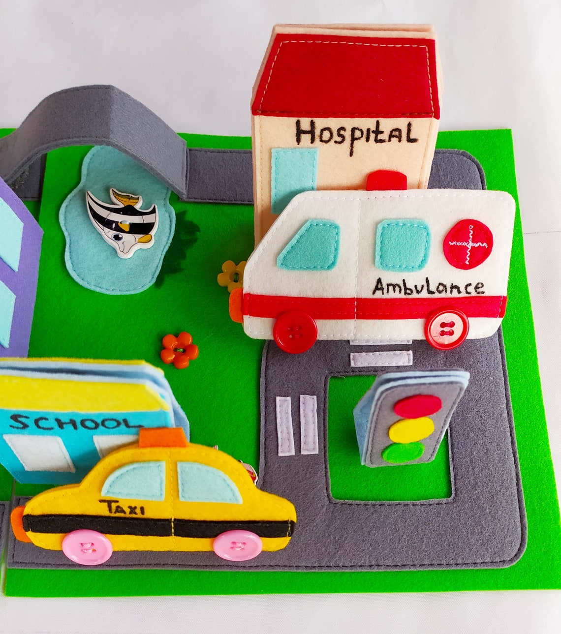 Felt Road Quiet Book Pattern Pdf Felt Book Pattern Pdf Soft - Etsy