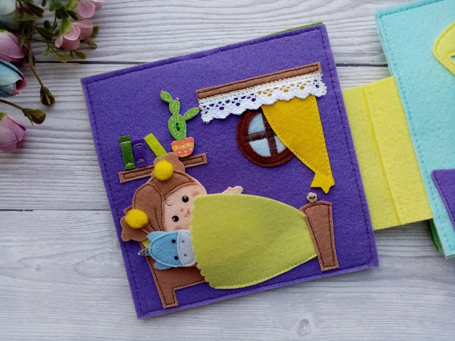 Dollhouse Quiet Book Pattern PDF, Felt Book Pattern, Felt Doll Pattern ...