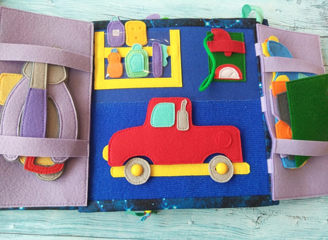Transport Quiet Book Pattern Felt Book Pattern Pdf Soft - Etsy