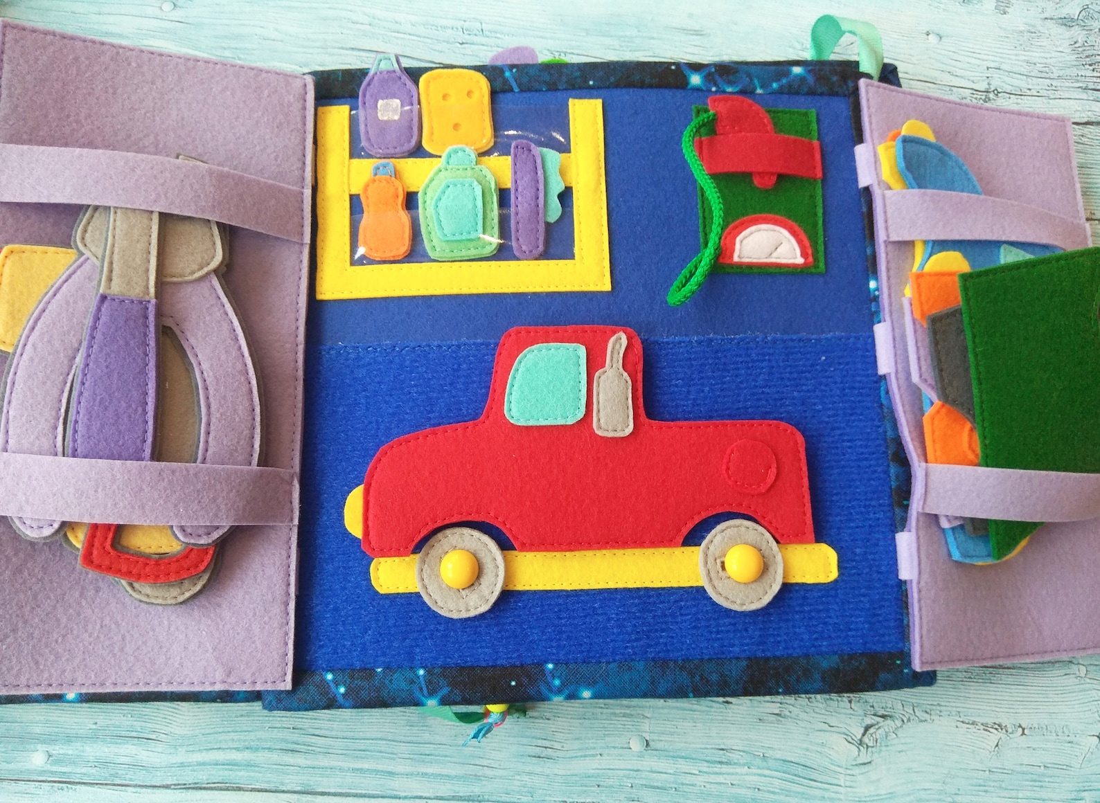 Transport Quiet Book Pattern, Felt Book Pattern Pdf, Soft Montessori ...