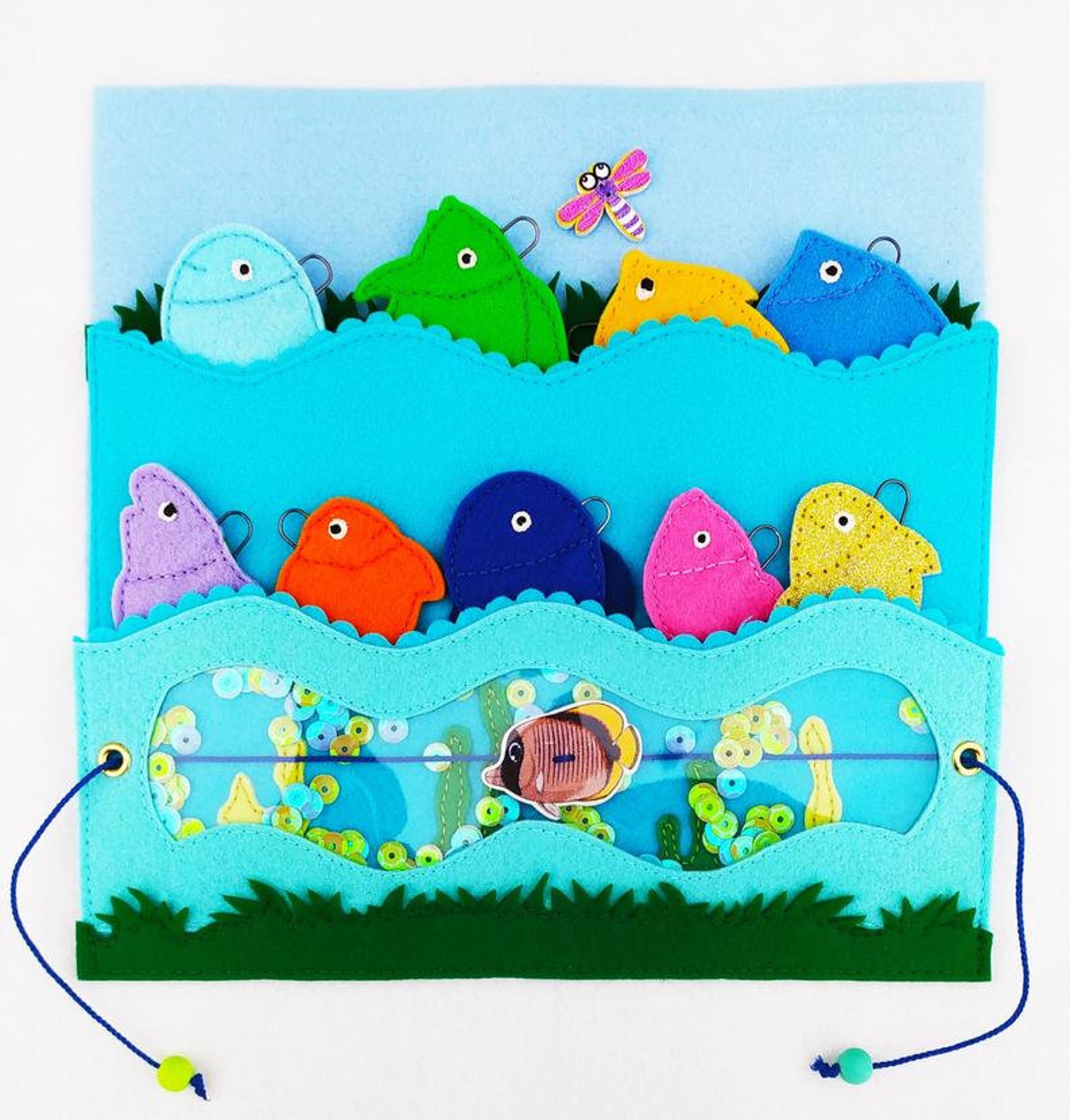 Cat and Fish Quiet Book PDF Pattern & Tutorials, Felt Activity Book for ...