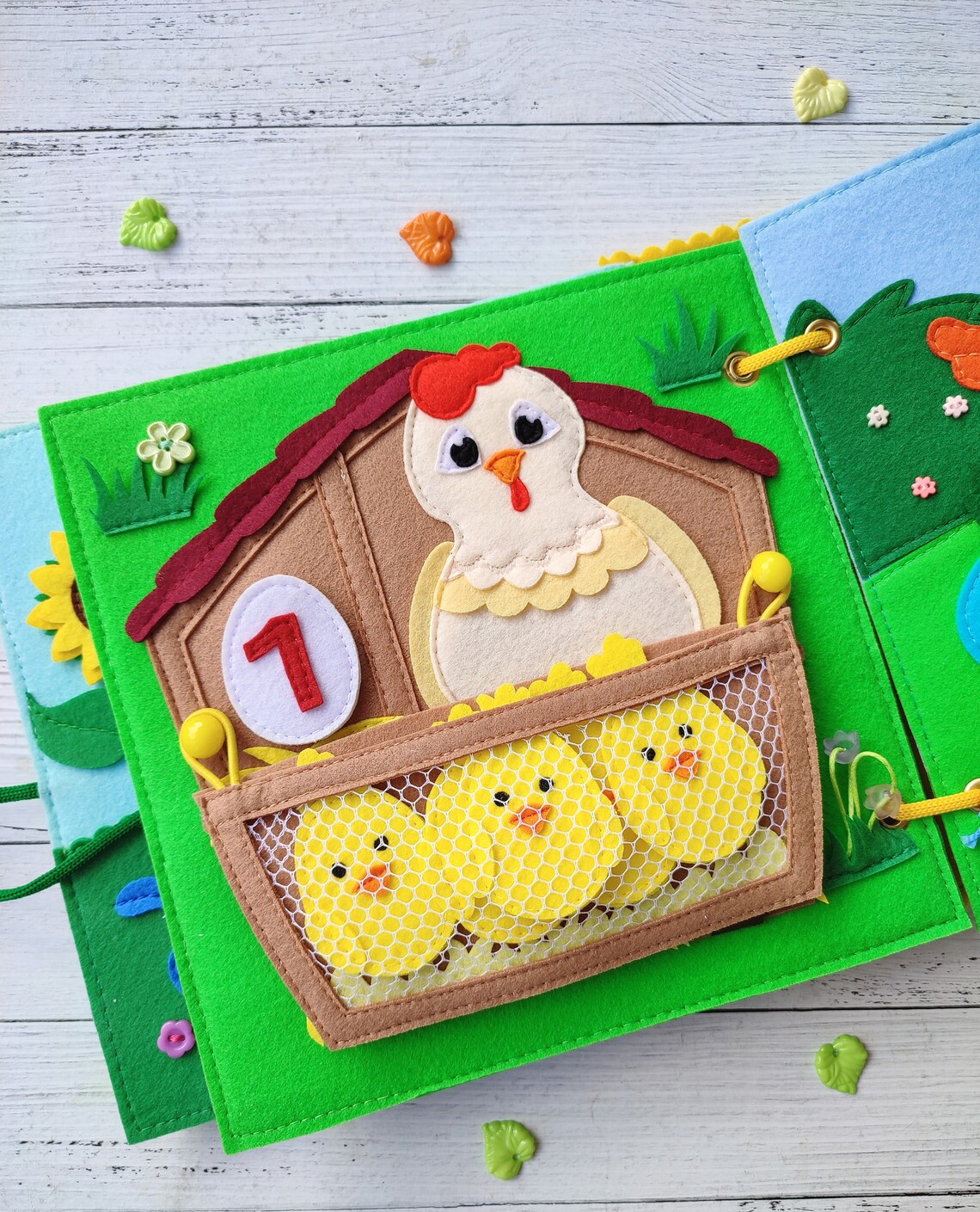 Farm Animals Quiet Book Pattern Felt Activity Book Pattern | Etsy