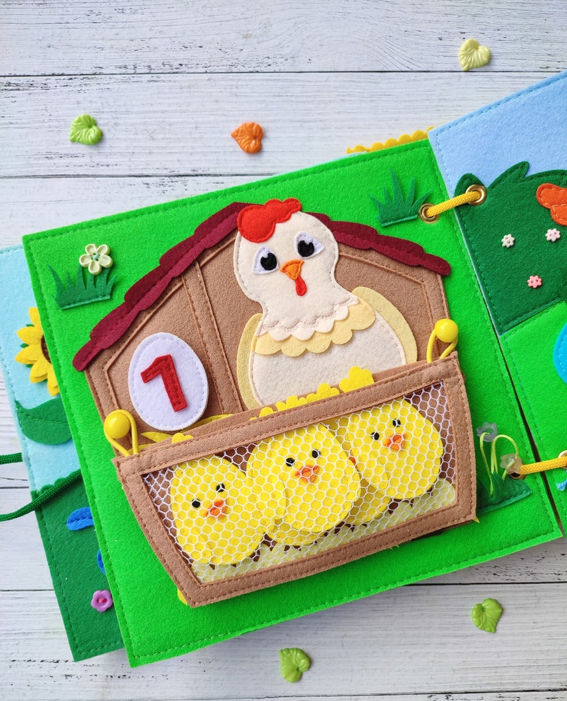 Farm Animals Quiet Book Pattern Felt Activity Book Pattern - Etsy