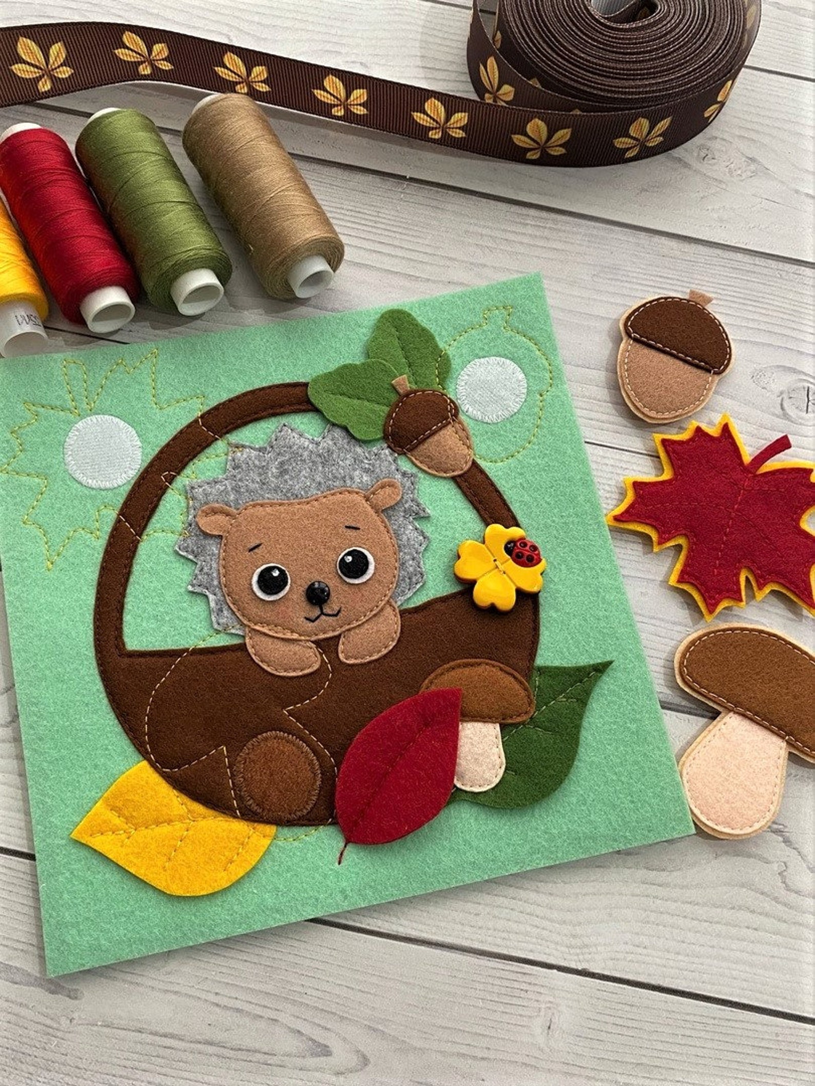 Autumn Quiet Book Pattern Pdf Felt Activity Book Pattern Pdf - Etsy