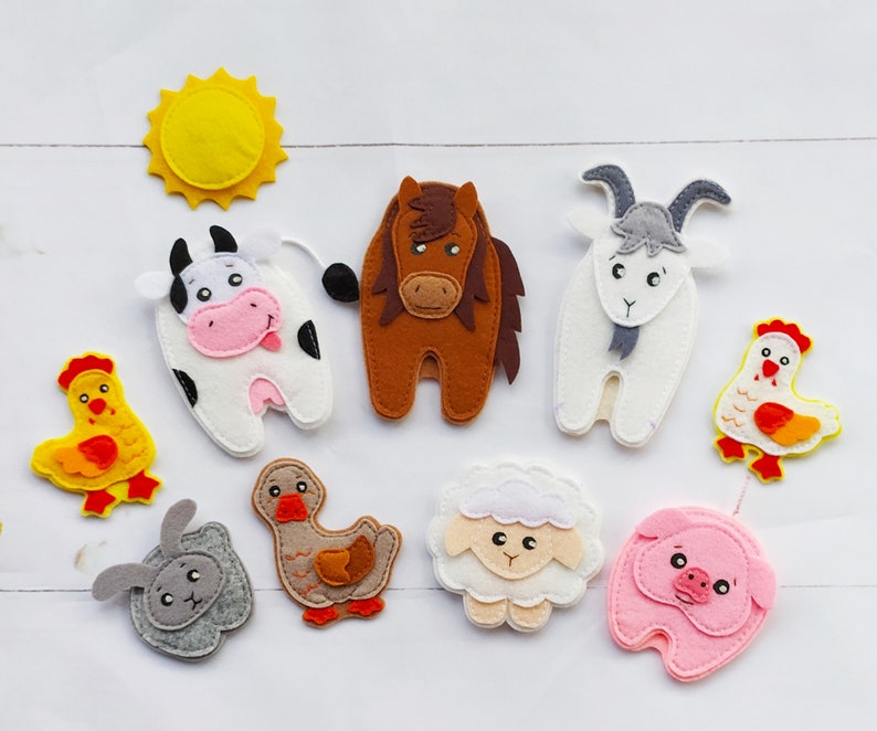 Farm Quiet Book Pattern Felt Book Template Felt Farm Animals | Etsy