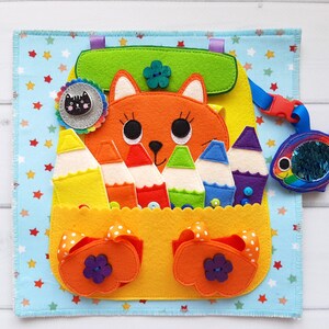 Color Sorting Quiet Book Pattern , Felt Activity Book Pattern Pdf, Soft ...