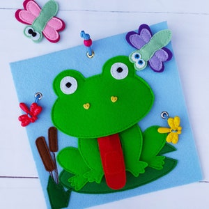 Hippo & Frog Quiet Book Pattern Pdf , Felt Book Pattern Svg, Soft ...