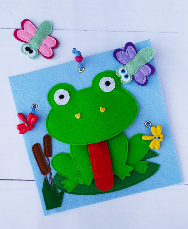 Hippo & Frog Quiet Book Pattern Pdf , Felt Book Pattern Svg, Soft ...