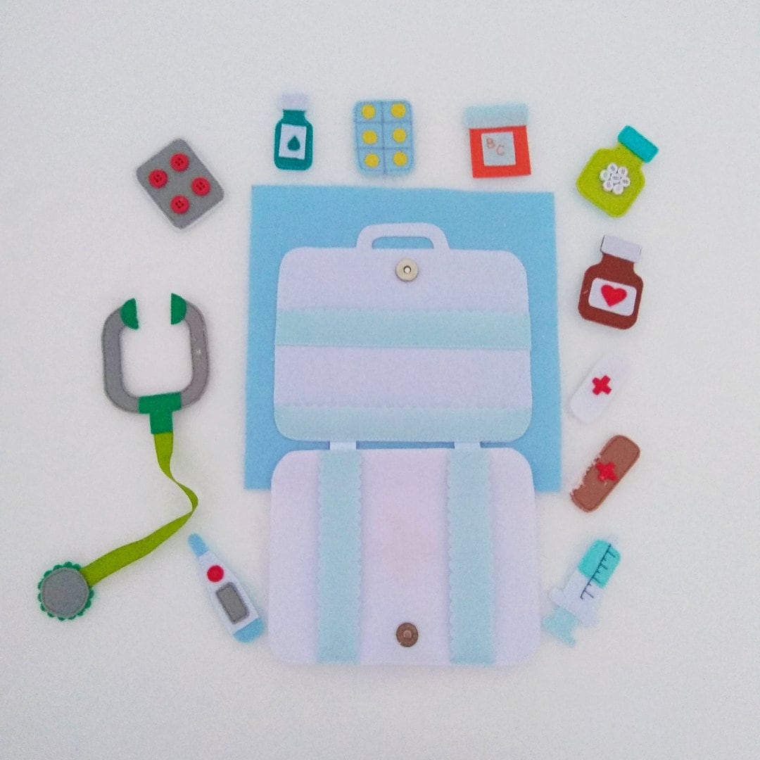 Doctor Quiet Book Pattern , Felt Book Pattern Pdf, Soft Sensory Book ...