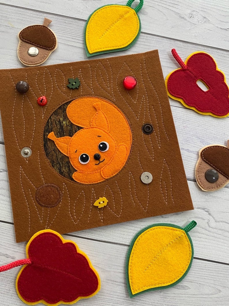 Autumn Quiet Book Pattern Pdf Felt Activity Book Pattern Pdf - Etsy