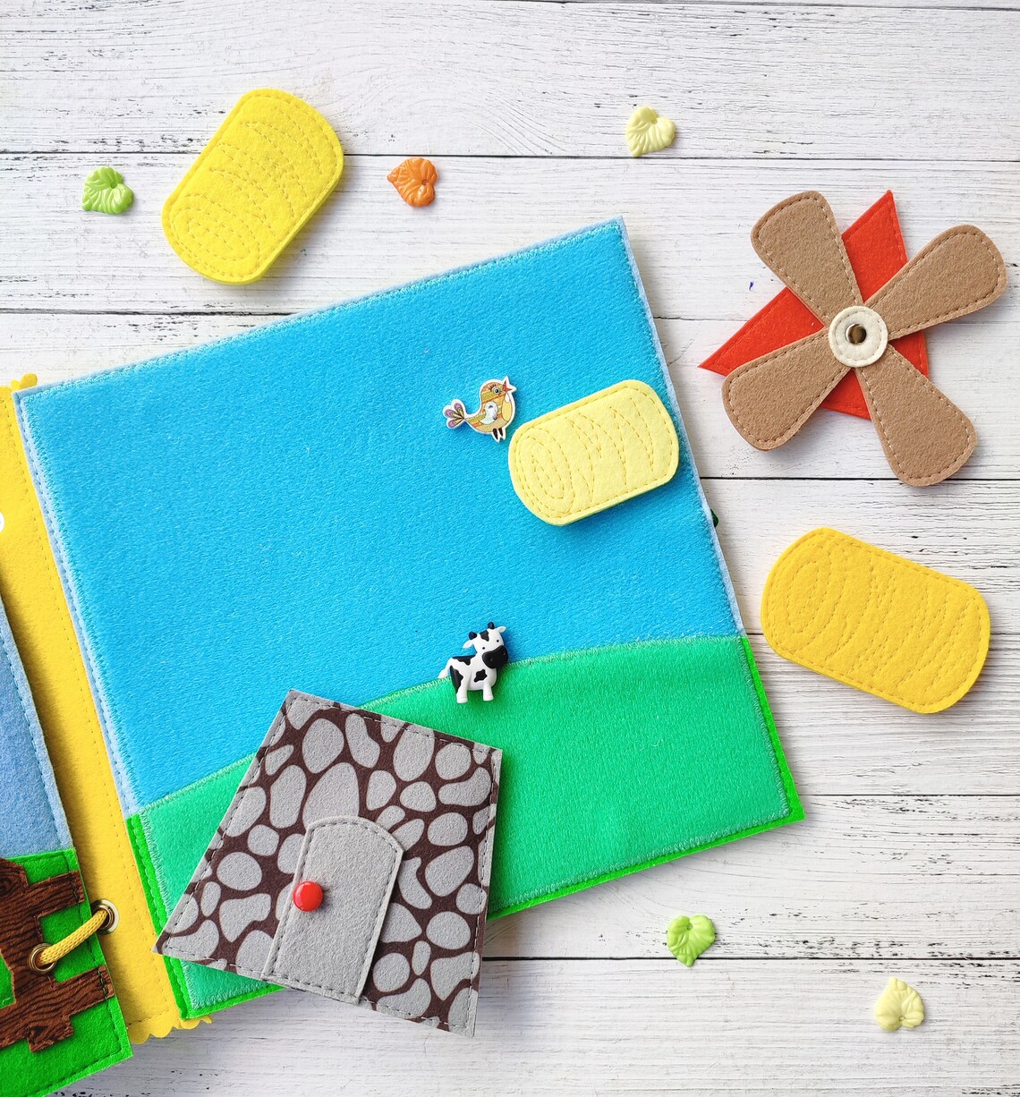 Farm Animals Quiet Book Pattern Felt Activity Book Pattern | Etsy